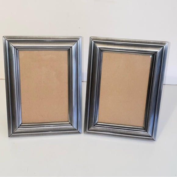 Unbranded | Accents | Set Of 2 Burnished Silver 4x6 Photo Freestanding ...